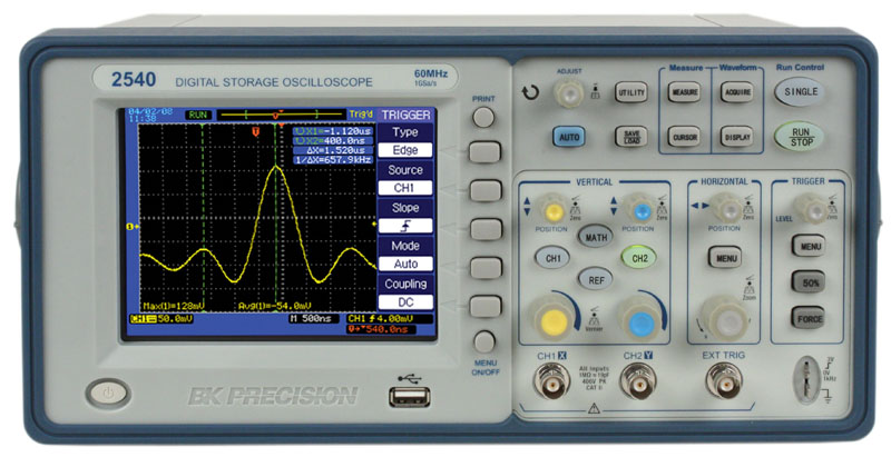 Discontinued Model 2540, 60 MHz, 1 GSa/s Digital Storage Oscilloscope ...